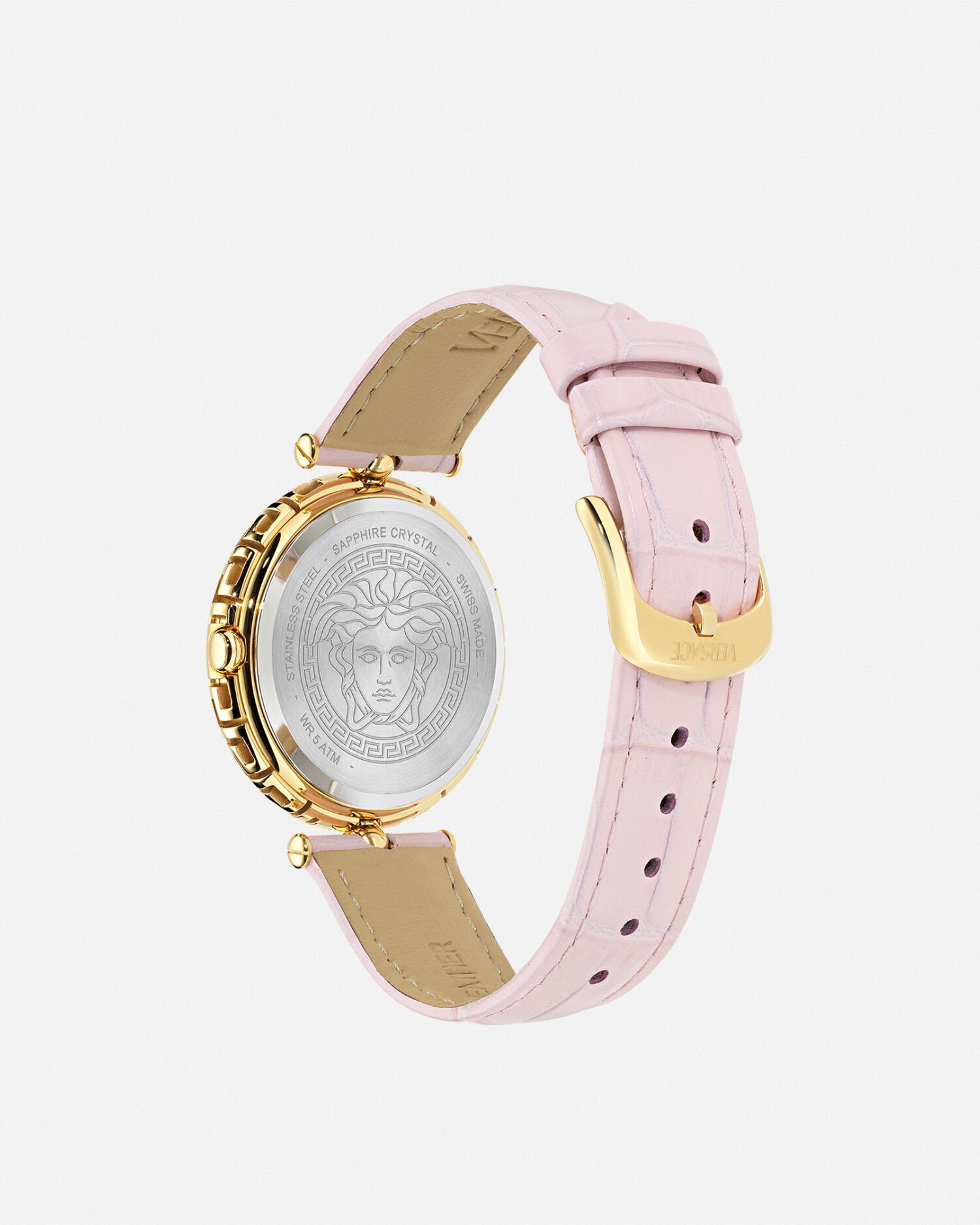 Medusa Heritage Watch Gold,Pink | VERSACE US Medusa Heritage Watch Gold,Pink | VERSACE US