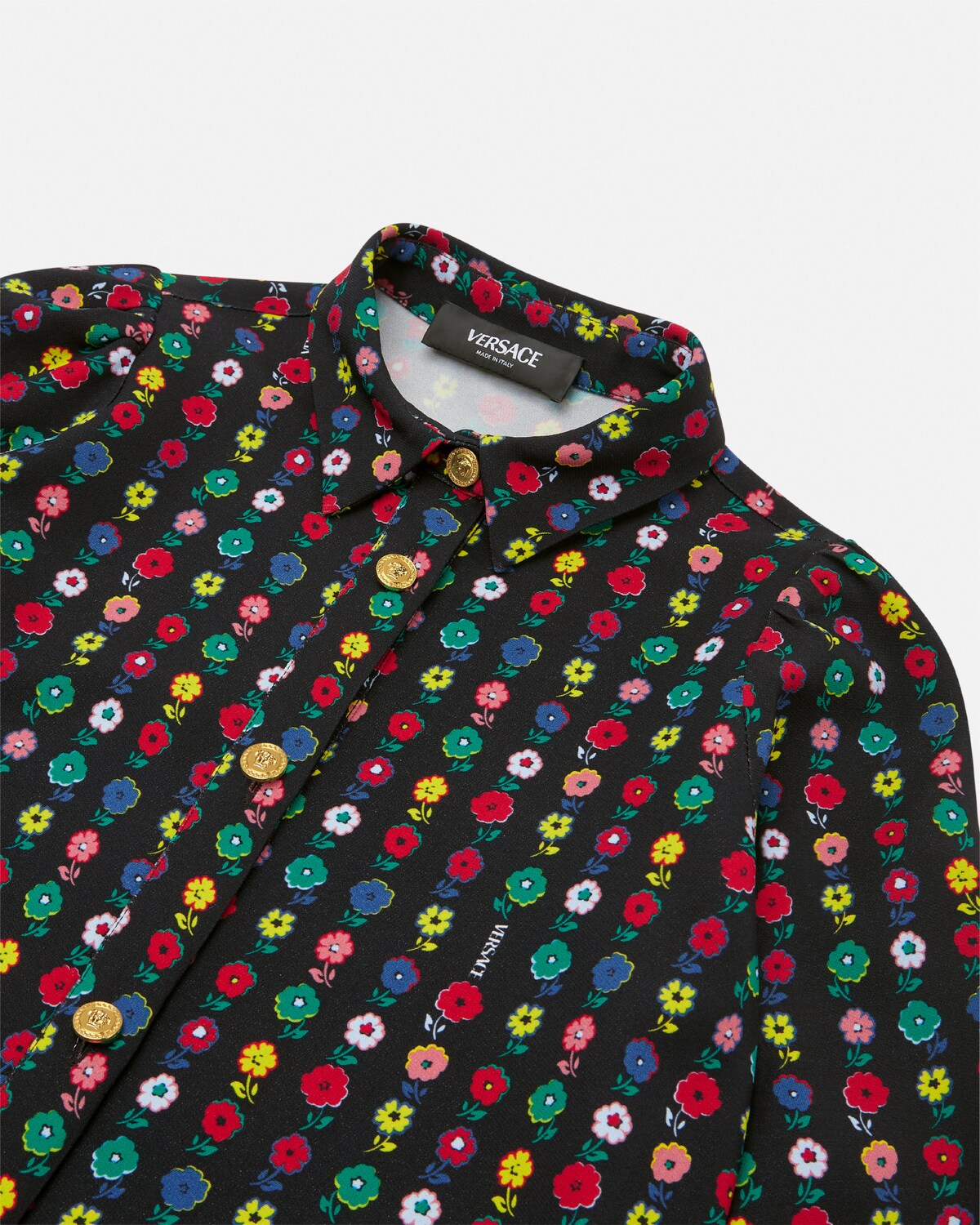 Vestido Falling Flowers Kids | VERSACE