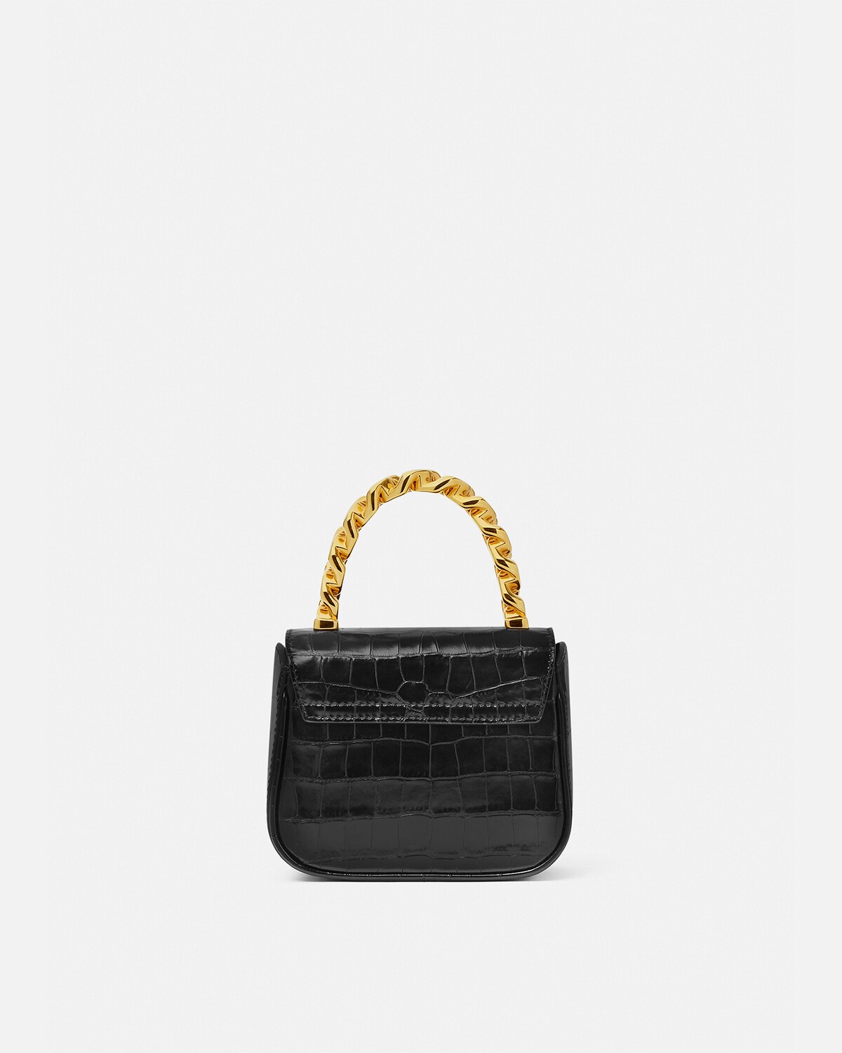 Versace Croc-Effect La Medusa Mini Bag | VERSACE