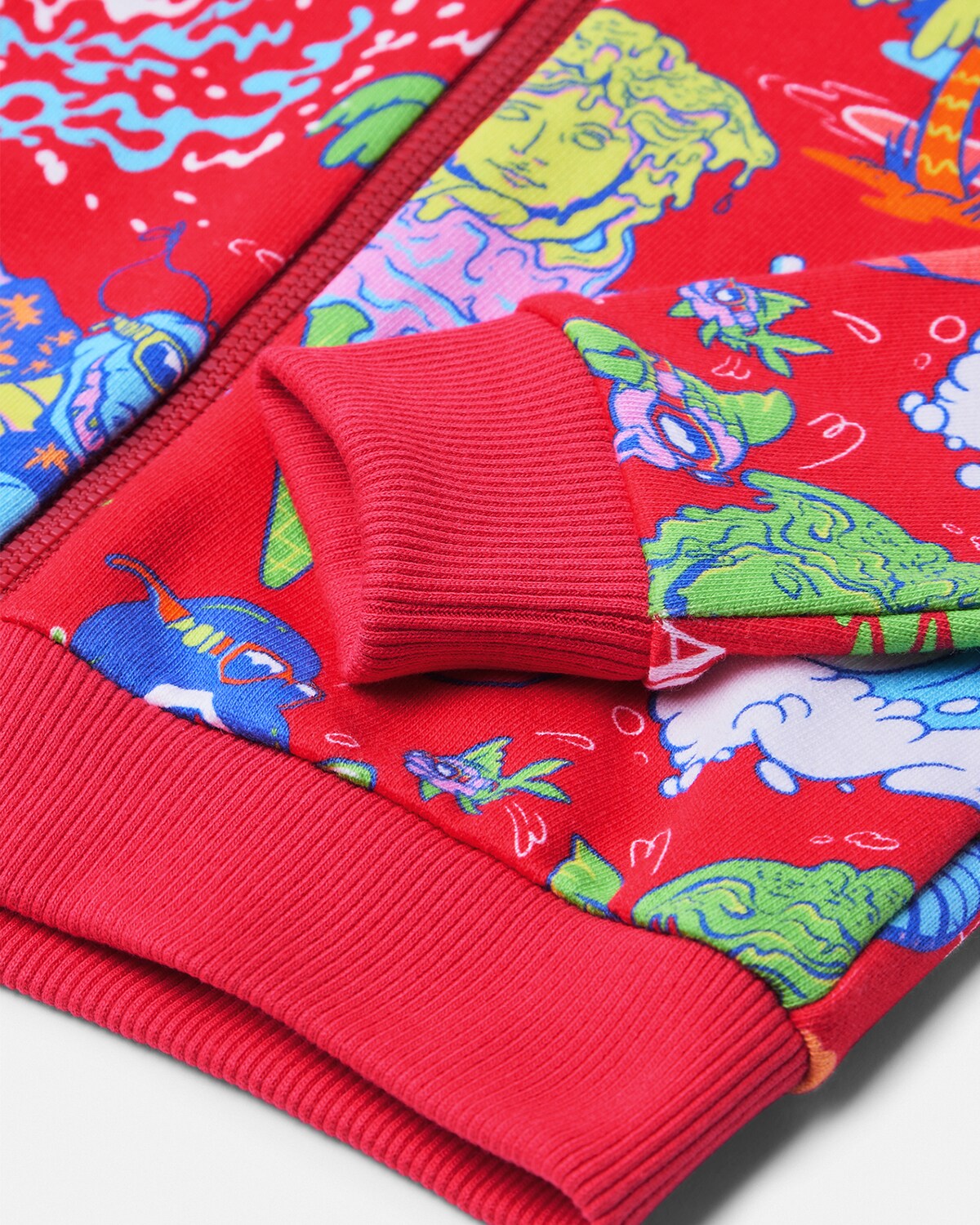 Medusa Sunnies Baby Zip Hoodie Red | VERSACE US