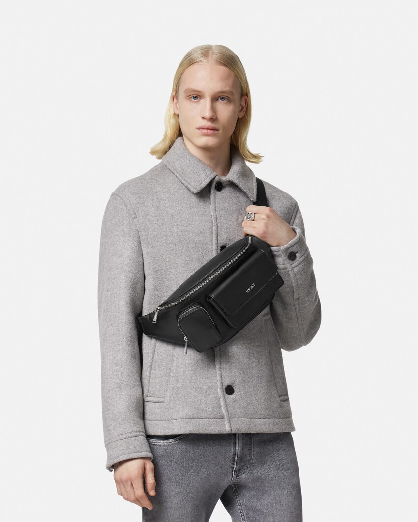 Cargo Belt Bag Black | VERSACE UK