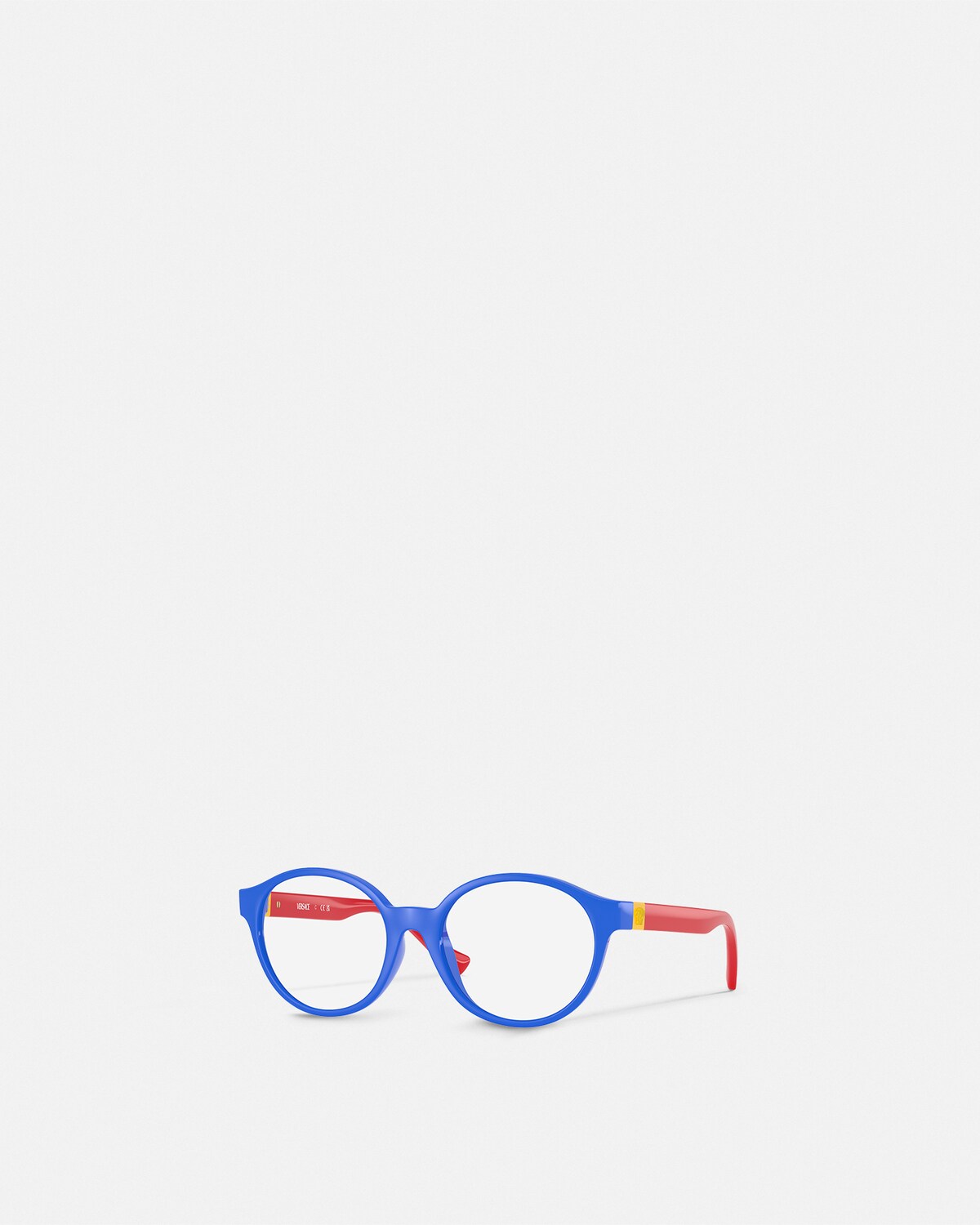 Medusa Plaque Kids Round Glasses Blue,Red | VERSACE