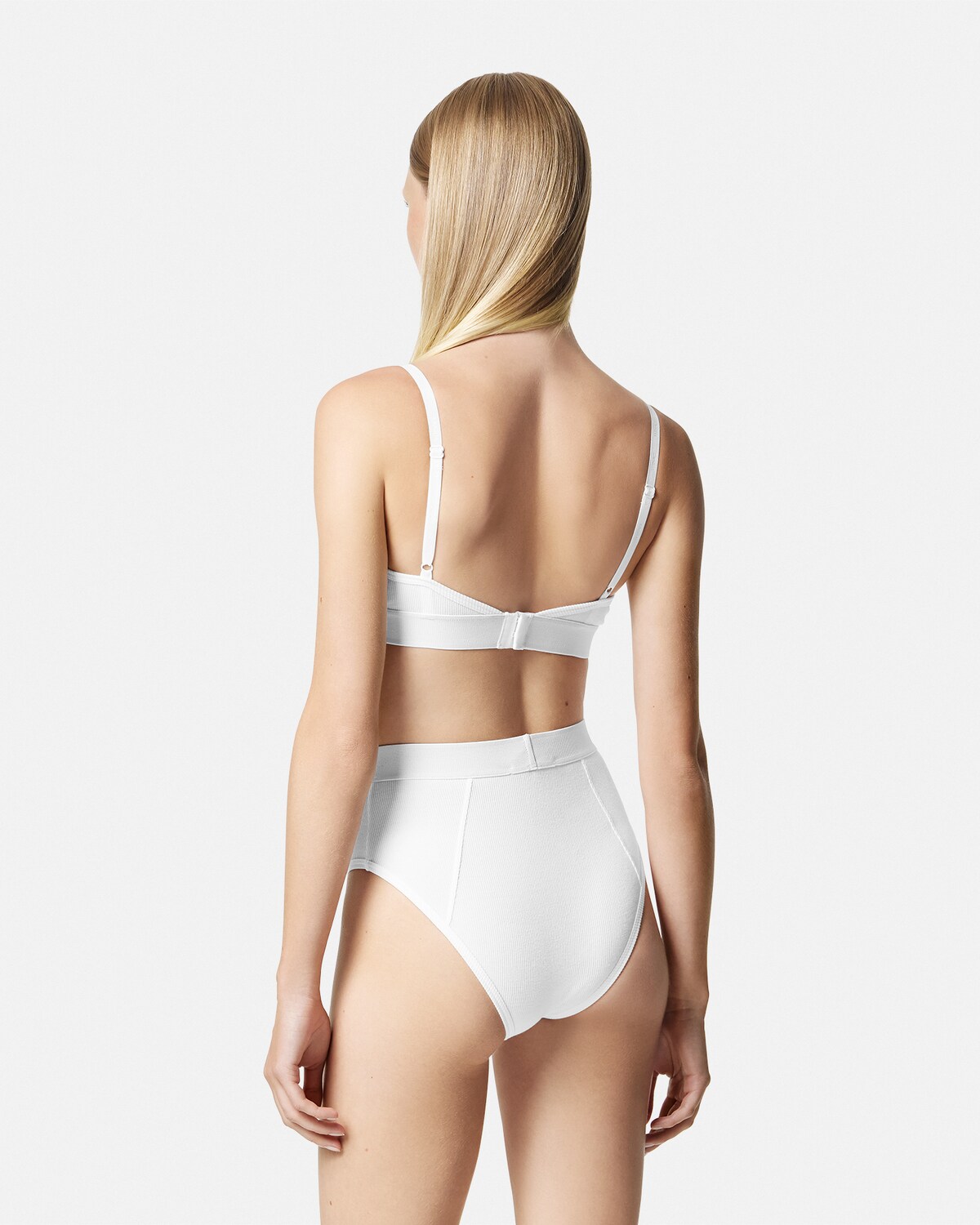 Braguitas acanaladas '90s Vintage Logo Blanco | VERSACE MX