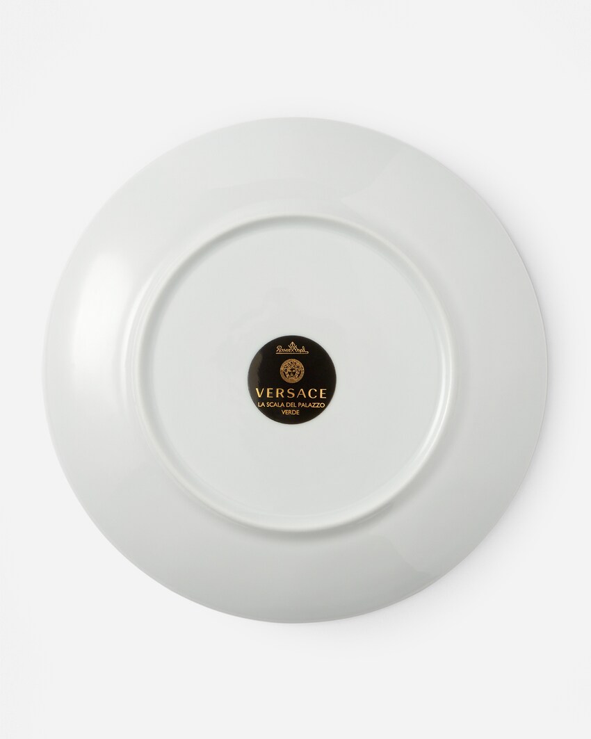 Scala del Palazzo Verde Dinner Plate 28 cm Print | VERSACE AU