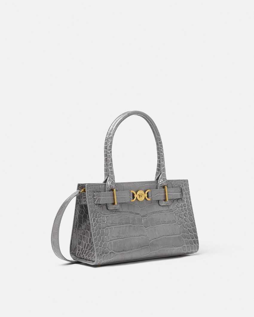 Croc-Effect Medusa '95 Tote Bag | VERSACE
