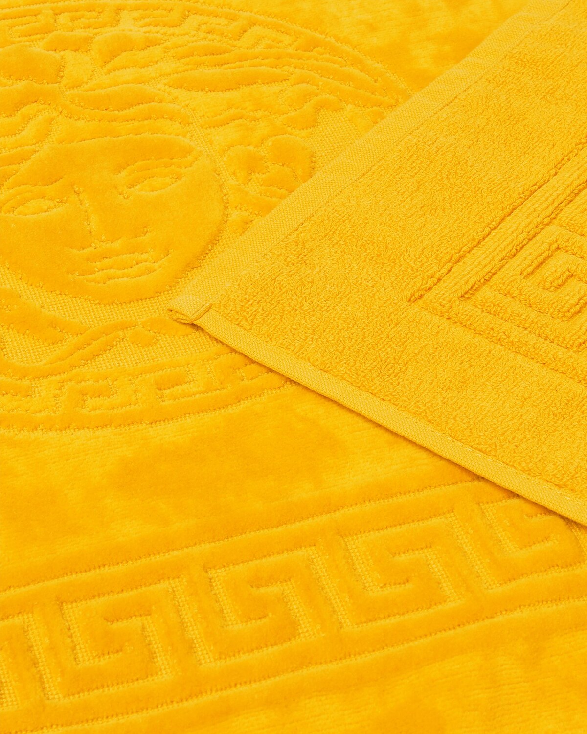 Medusa Bath Mat Yellow | VERSACE UK