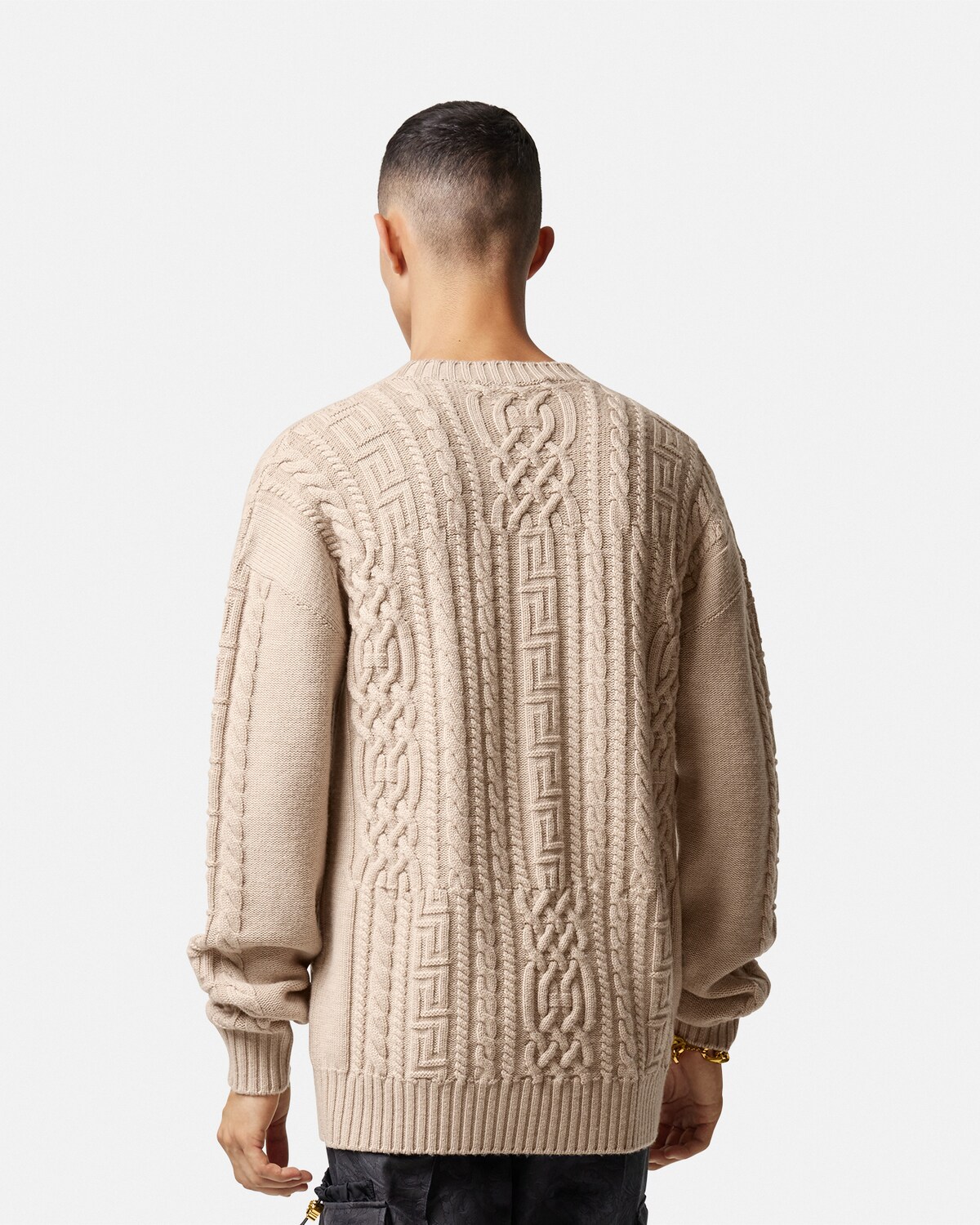 Versace Medusa Cable-Knit Sweater | VERSACE