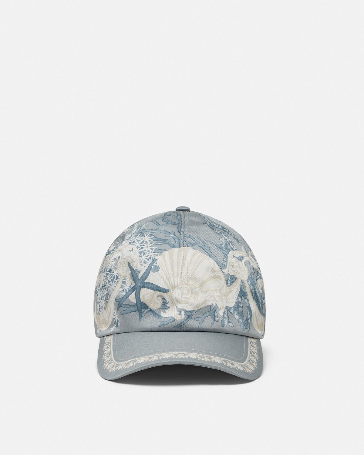 Barocco Sea Baseball Cap Blue,Print | VERSACE US