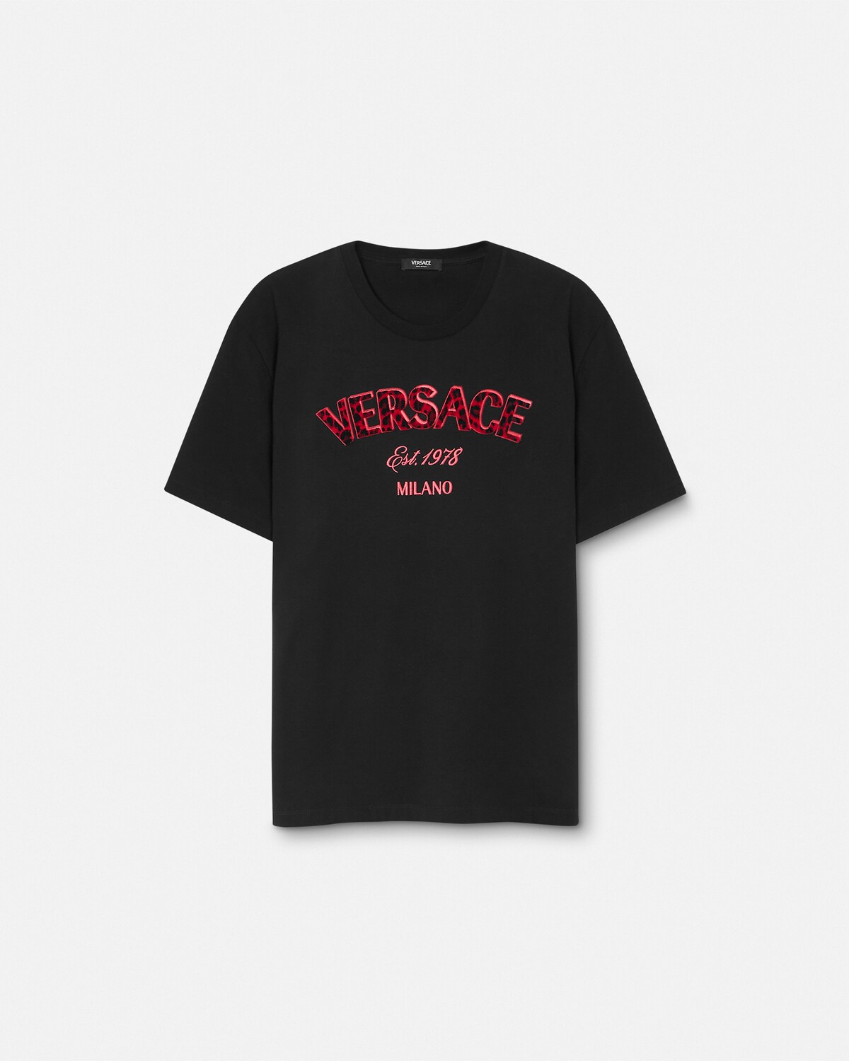 Embroidered Versace Wild Stamp T-Shirt | VERSACE US