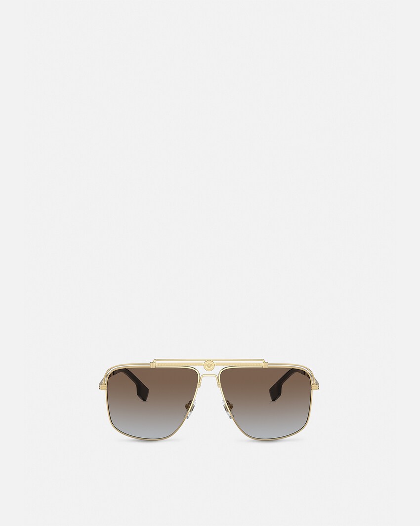 Medusa Focus Sunglasses Black,Gold | VERSACE