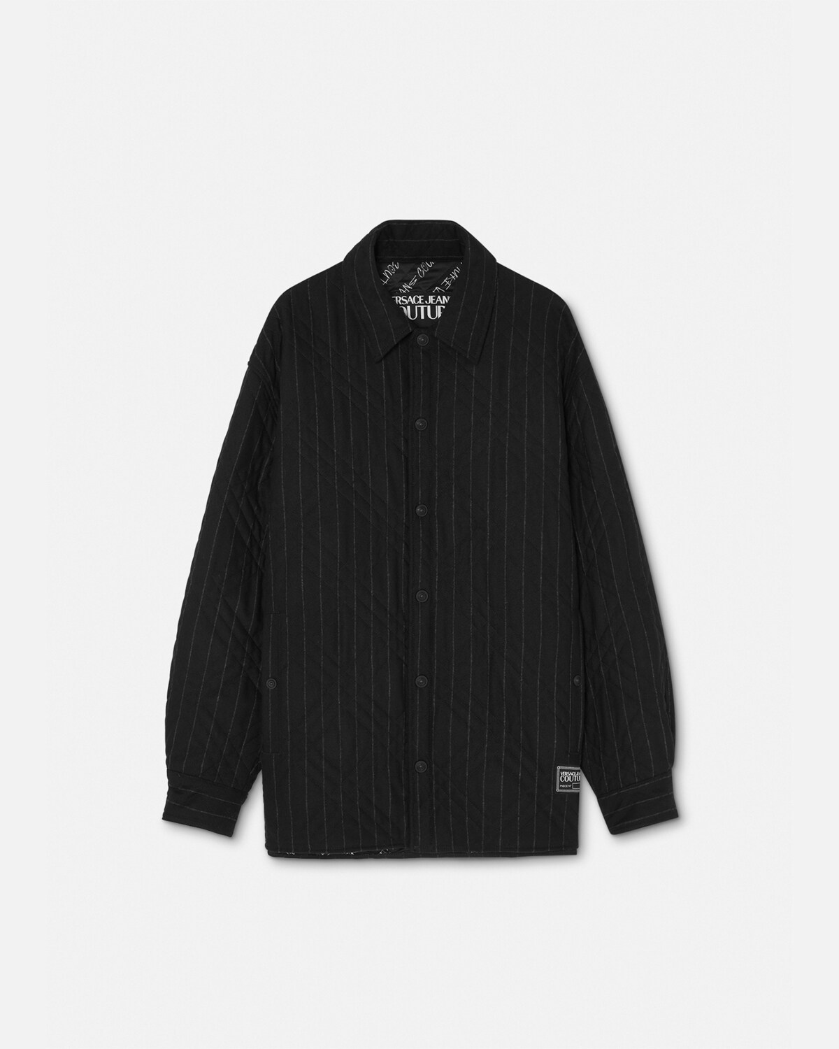 Versace Pinstripe Blouson Jacket | VERSACE