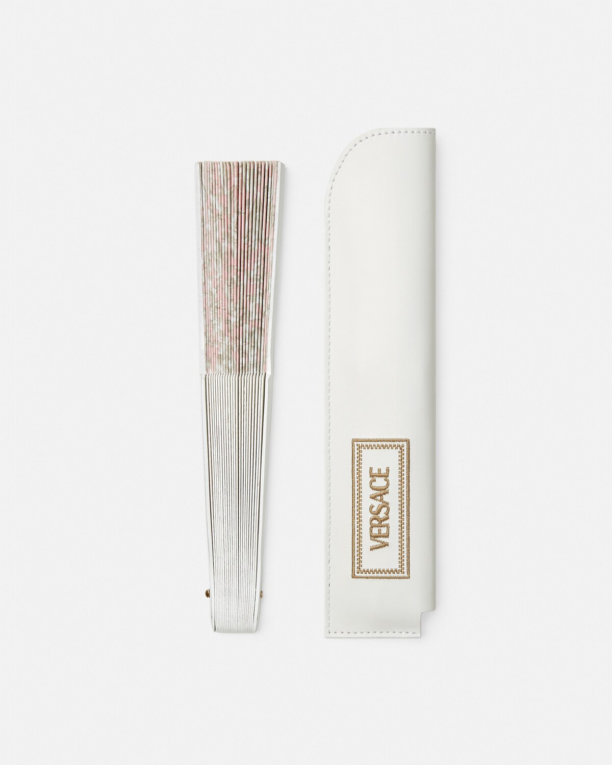 Barocco Hand Fan White | VERSACE