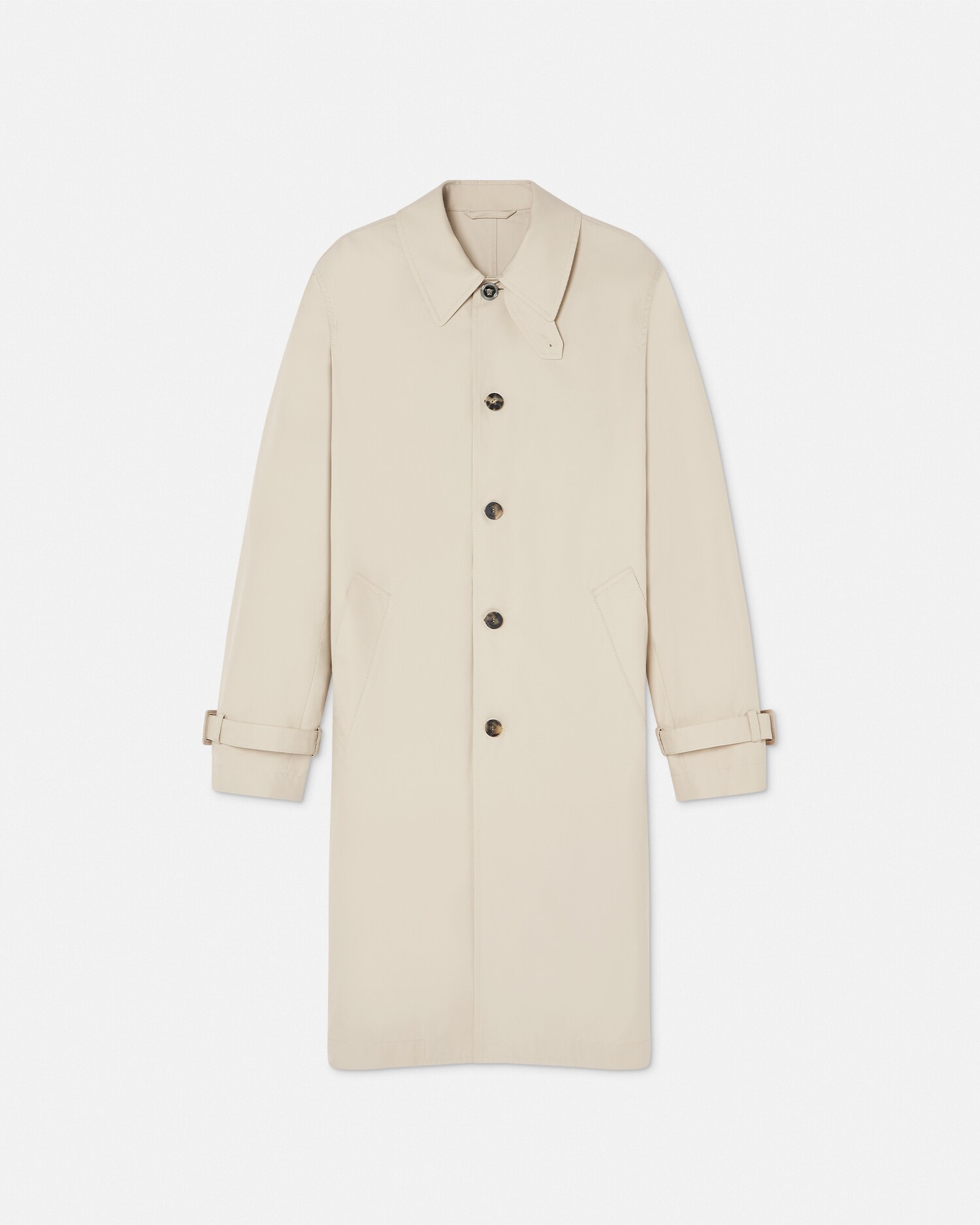 Versace Barrocco Sea Trench Coat In Neutrals | ModeSens