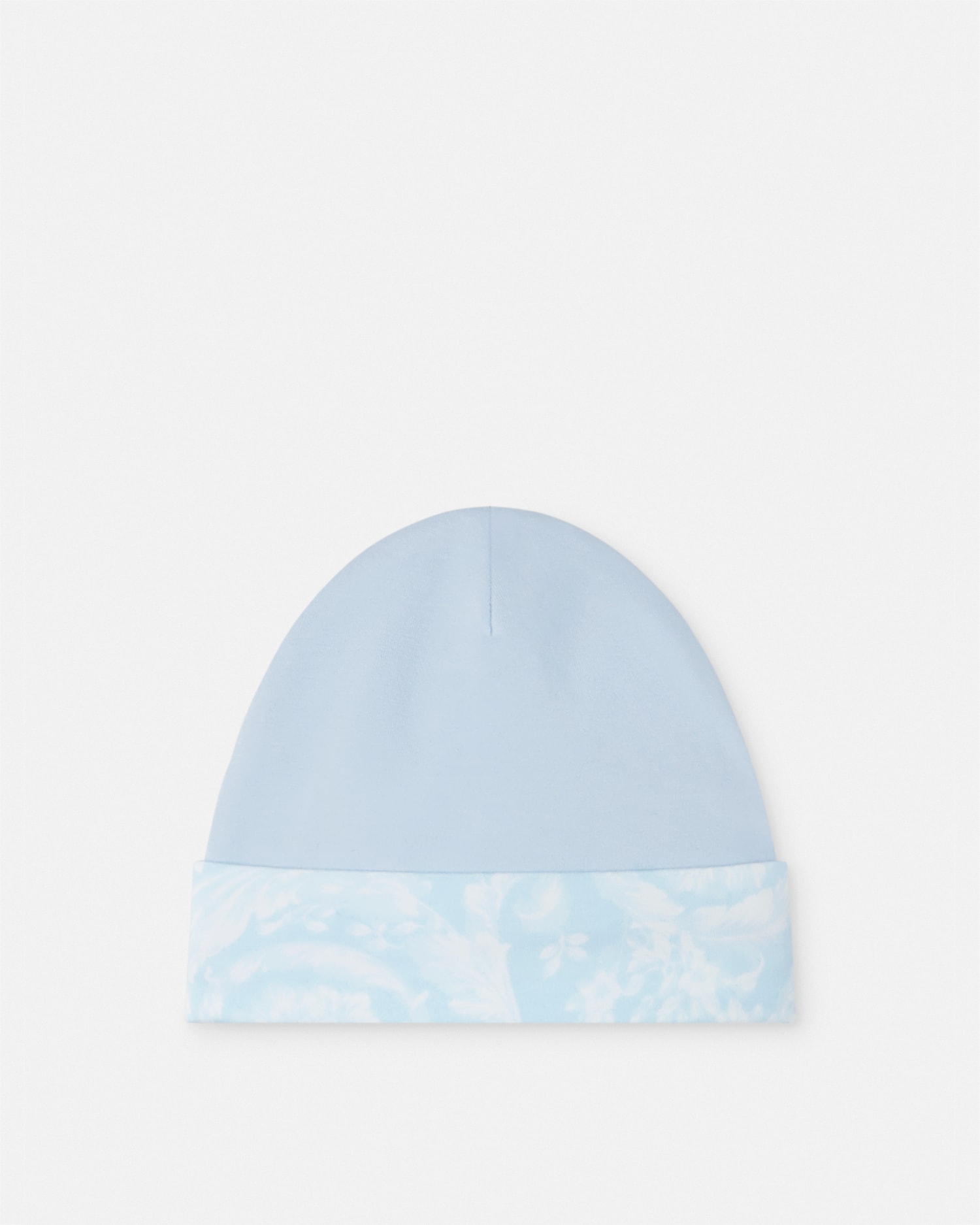 Versace Barocco Baby Cap In Light Blue+white | ModeSens
