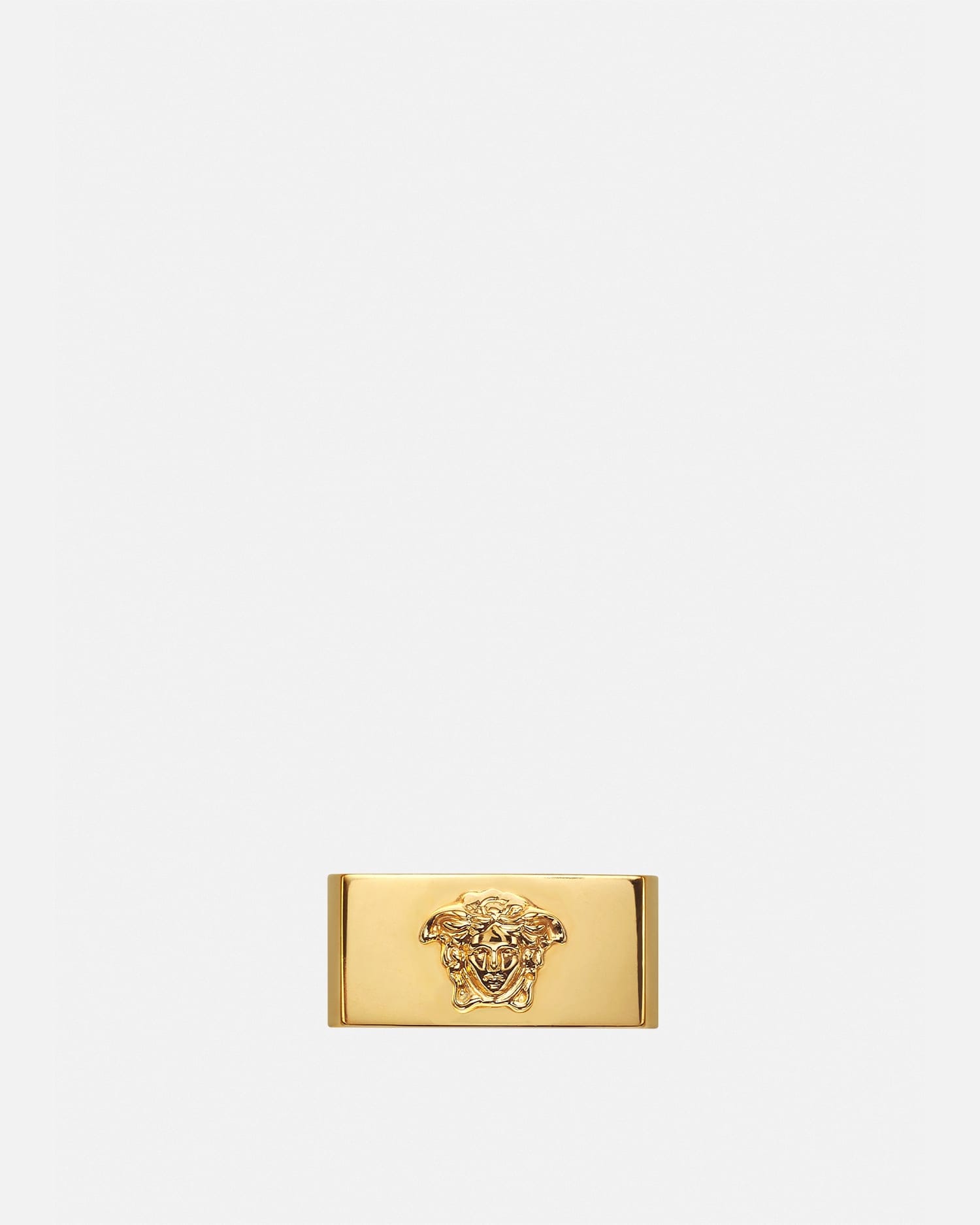 Versace Medusa Logo Ring In Gold | ModeSens