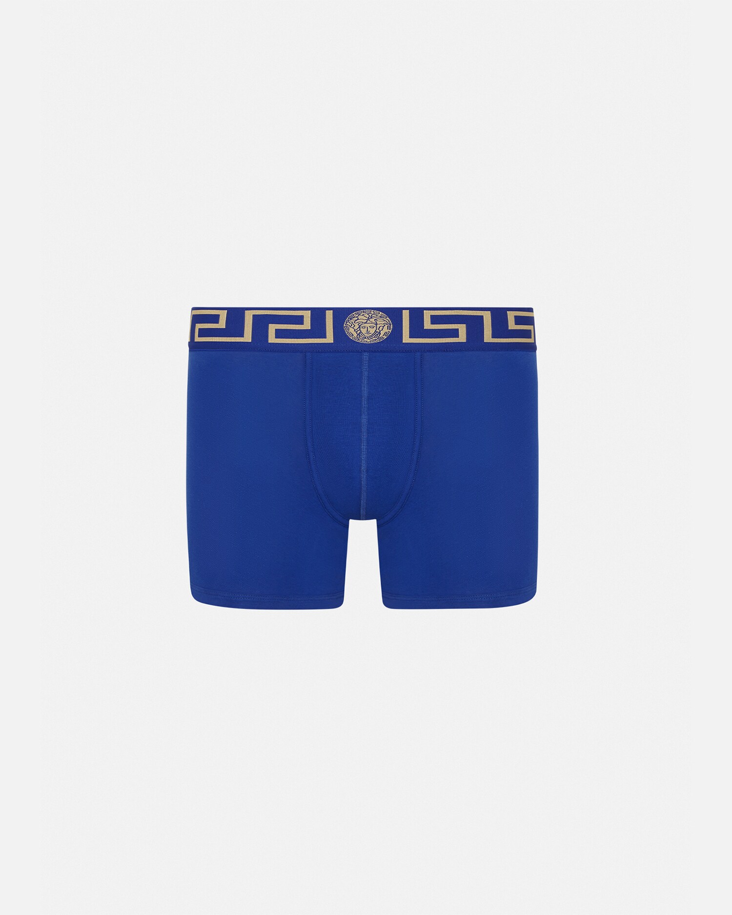 Versace Underwear E Beachwear Greca Border Long Trunks In Red | ModeSens